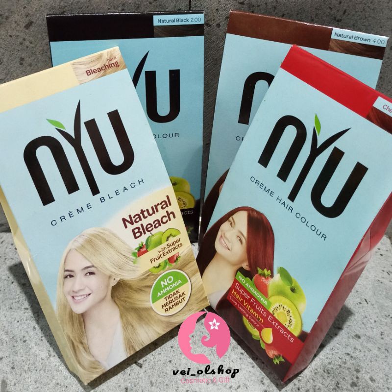 Jual NYU HAIR COLOUR SET , PEWARNA RAMBUT , COLORING | Shopee Indonesia