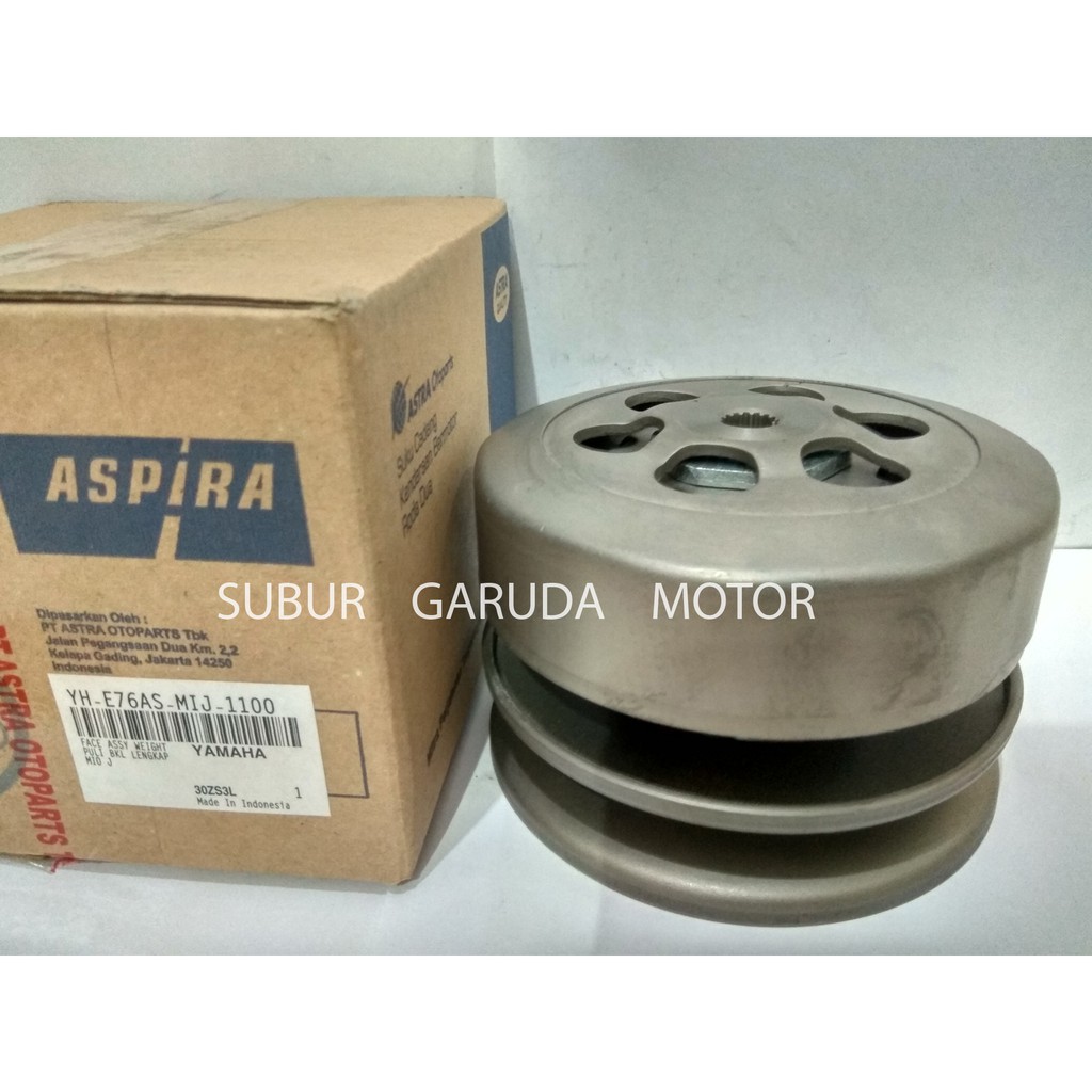 Jual PULLY ASSY MIO J MIO GT X RIDE FINO FI SET MERK ASPIRA KUALITAS ORISINIL ASTRA OTOPARTS ...