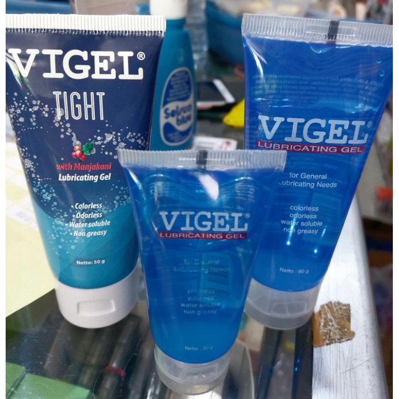 Jual Vigel lubricating gel semua ukuran , vigel tight , vigel 3in1 ...