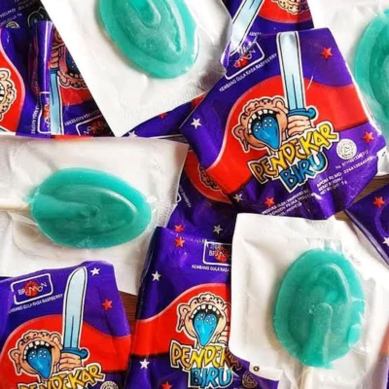 Jual PERMEN PENDEKAR BIRU / PERMEN JADUL / JAJANAN MURAH | Shopee Indonesia