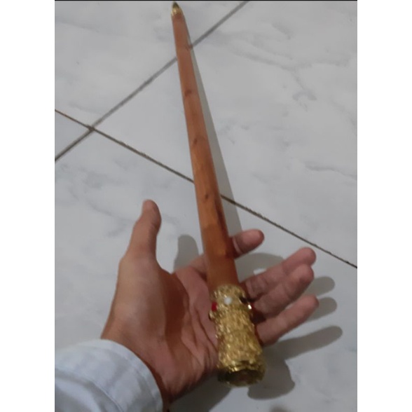 Jual tongkat komando kayu stigi dg accesories wesi kuning kualitas top ...