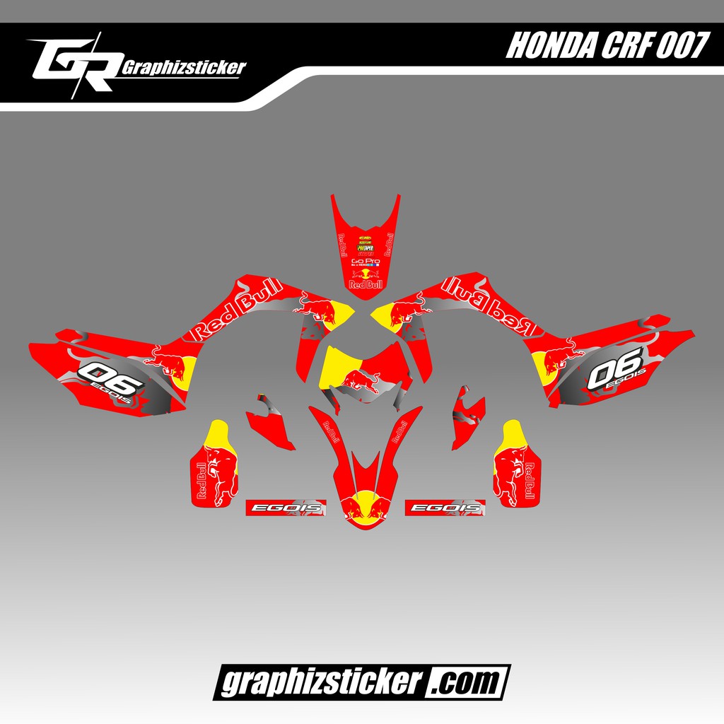 Jual DECAL STICKER MOTOR HONDA CRF | Shopee Indonesia