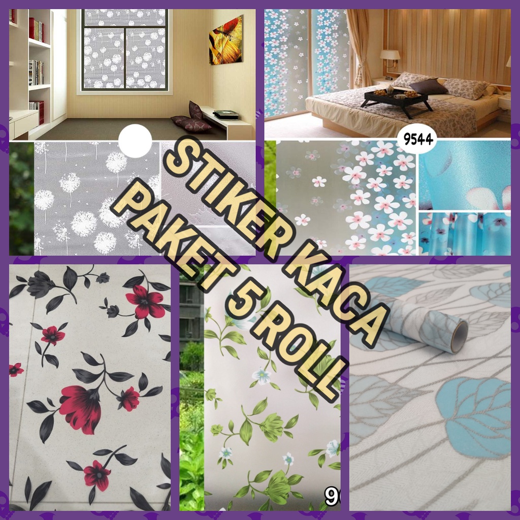 Jual Stiker untuk Kaca Jendela PAKET 5 ROLL Tidak Tembus Pandang Stiker ...