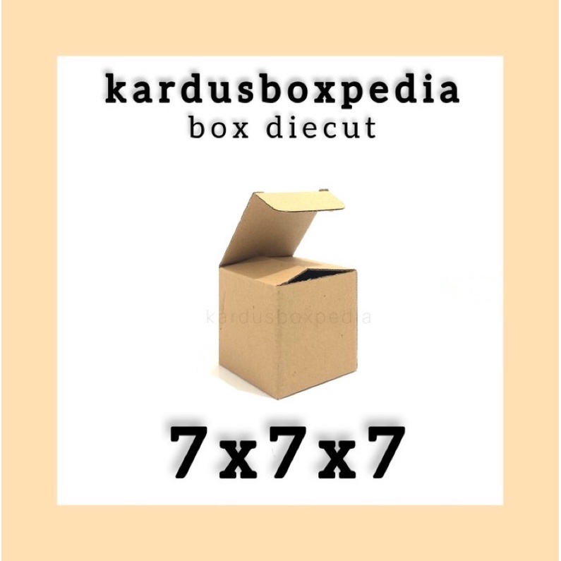 Jual corrugated box 7x7x7 box diecut/box pizza packing | Shopee Indonesia