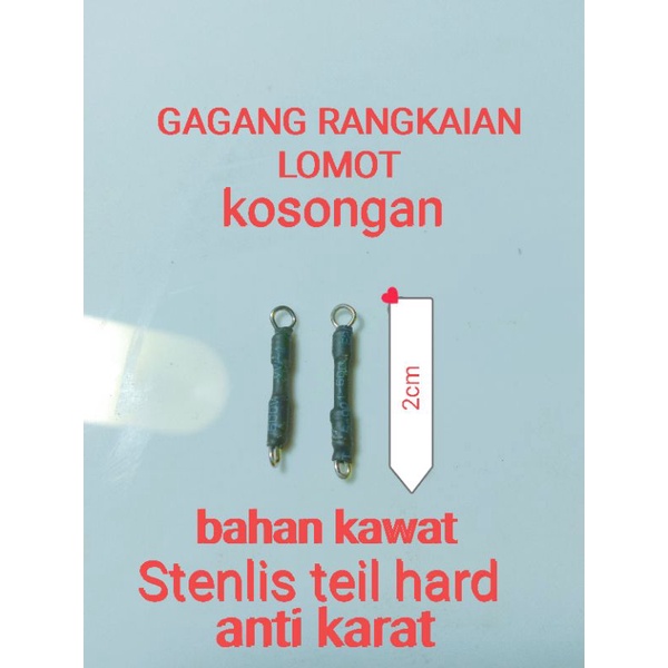 Jual (20pcs) Gagang Rangkaian Lomot kosongan full pelapis karet pjg 2cm ...