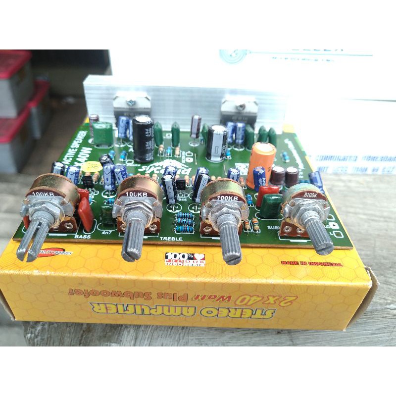 Jual kit amplifier aktif speaker tda2004 tda2005 plus subwoofer dc 12v | Shopee Indonesia