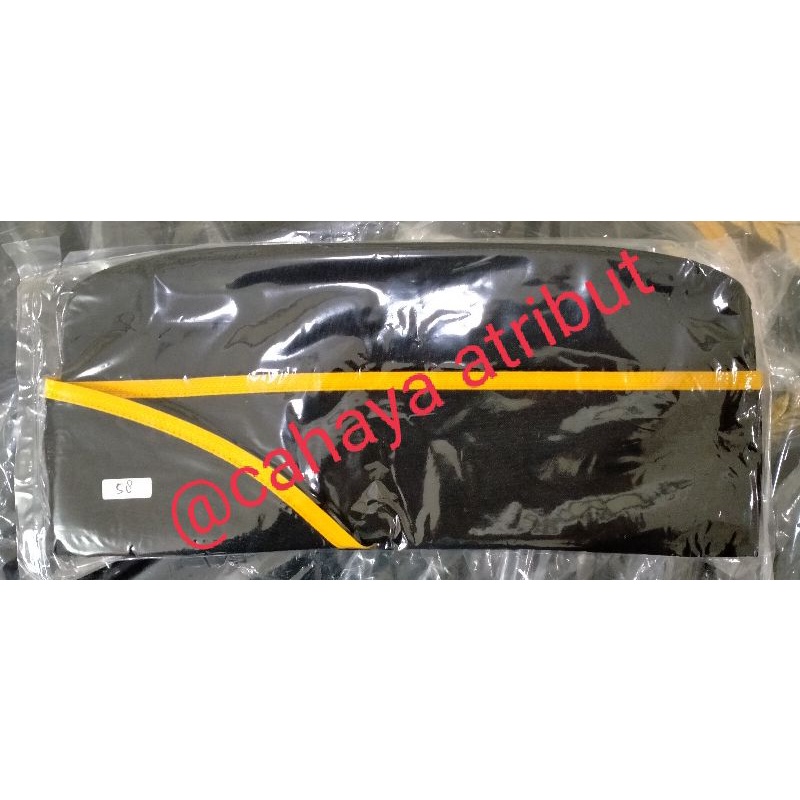 Jual Topi Mud/med/met Jaksa kejaksaan Warna Hitam List kuning | Shopee ...