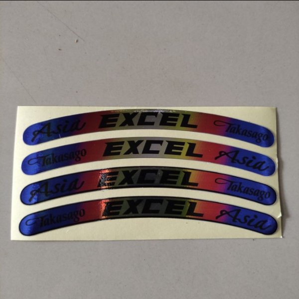 Jual stiker print list velg takasago excel Asia warna two tone | Shopee ...