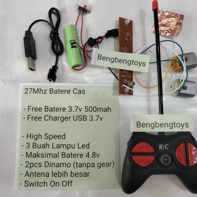 Jual PROMO Paket Modul PCB dan Remote Control Off Road PCB Board Mobil RC - 27mhz-BatereCas ...