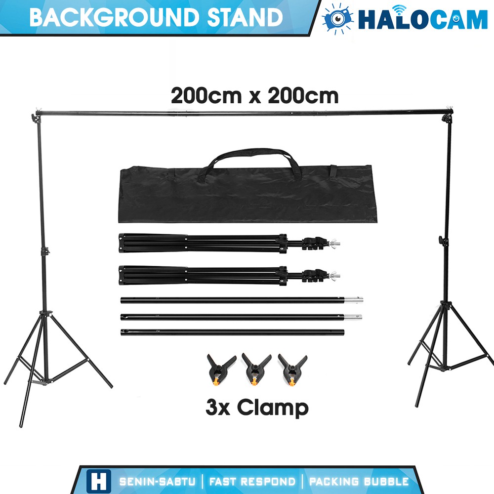 Jual Background Stand Foto Studio - Tiang Backdrop Background - Hanging ...