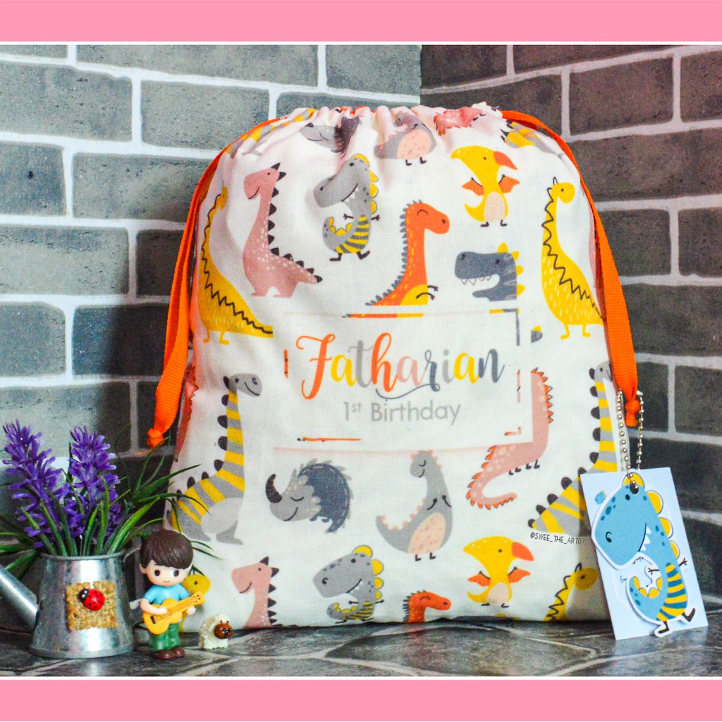 Jual Full Print 1 sisi Goodie Bag Pouch Serut Belacu Tas Ulang Tahun ...
