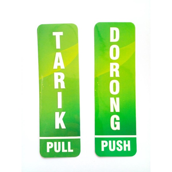 Jual Stiker Pintu Tarik Dorong SEPASANG | Shopee Indonesia