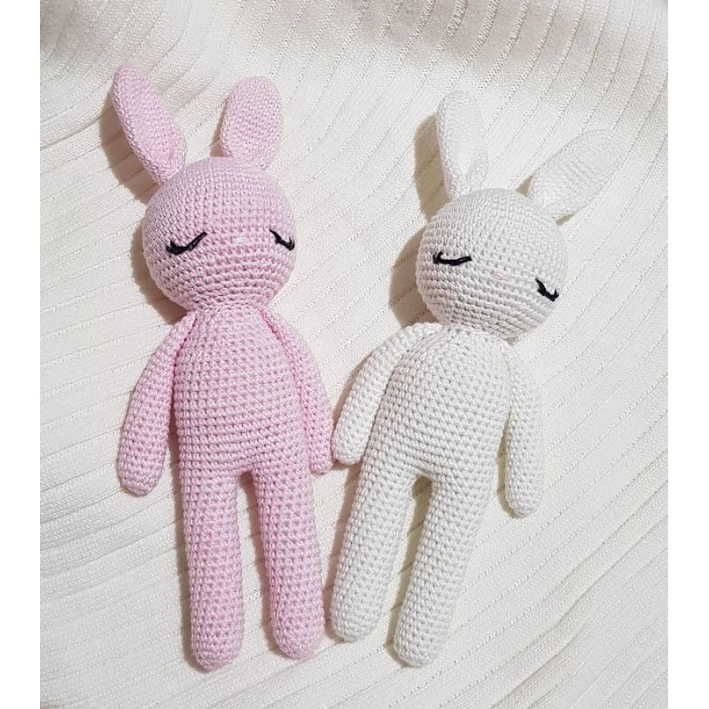 Jual Boneka Rajut / rajutan/ Kelinci Amigurumi Sleepy Bunny / Rabbit ...