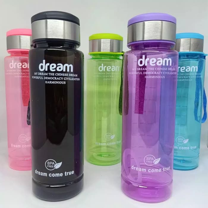 Jual Botol Air Minum 1 Liter Sporty - Botol Minum 1000 ml Dream - Botol ...