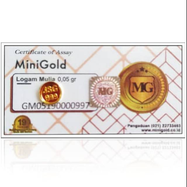 Jual Logam Mulia MiniGold 0,05 gram Emas 24 Karat | Shopee Indonesia