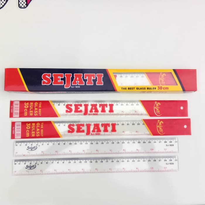 Jual penggaris/Penggaris 30CM/Penggaris Plastik/Penggaris SEJATI SJ ...