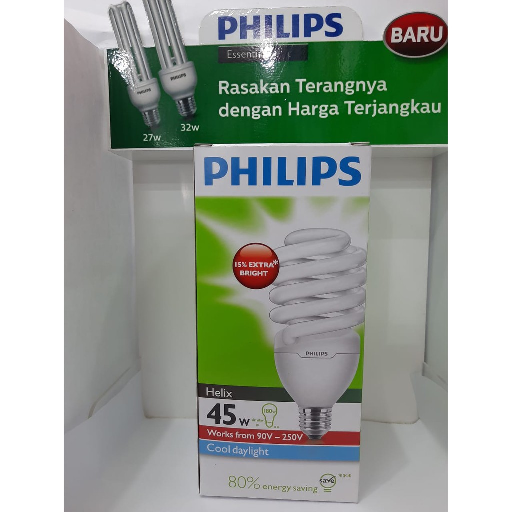 Jual LAMPU PHILIPS HELIX 45 WATT | Shopee Indonesia