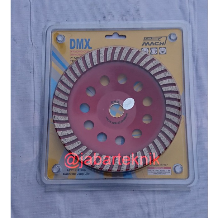 Jual Diamond Cup Grinding Wheel 7 IN DMX MATA POLES BETON TURBO ...