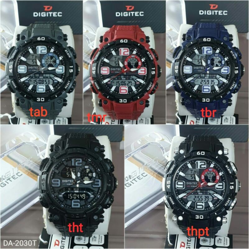 Jual Jam tangan pria DIGITEC DA 2030 original sporty Digitec 2030 ...