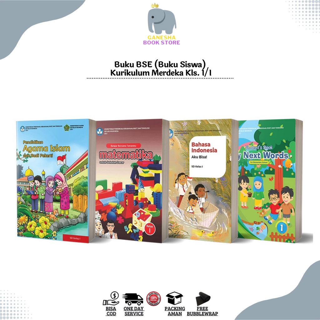 Jual Buku Paket SD Kurikulum Merdeka Untuk Kelas 1 SD Buku BSE (Buku Siswa) | Shopee Indonesia