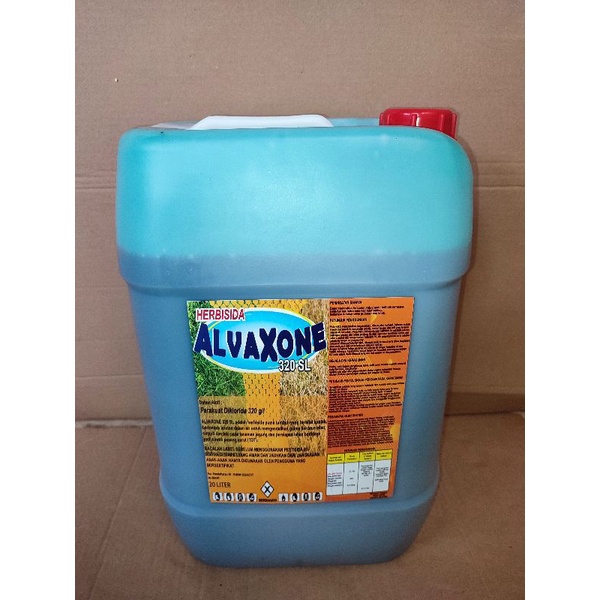 Jual HERBISIDA ALVAXONE PARAQUAT 320SL racun rumput parakuat 20 liter ...