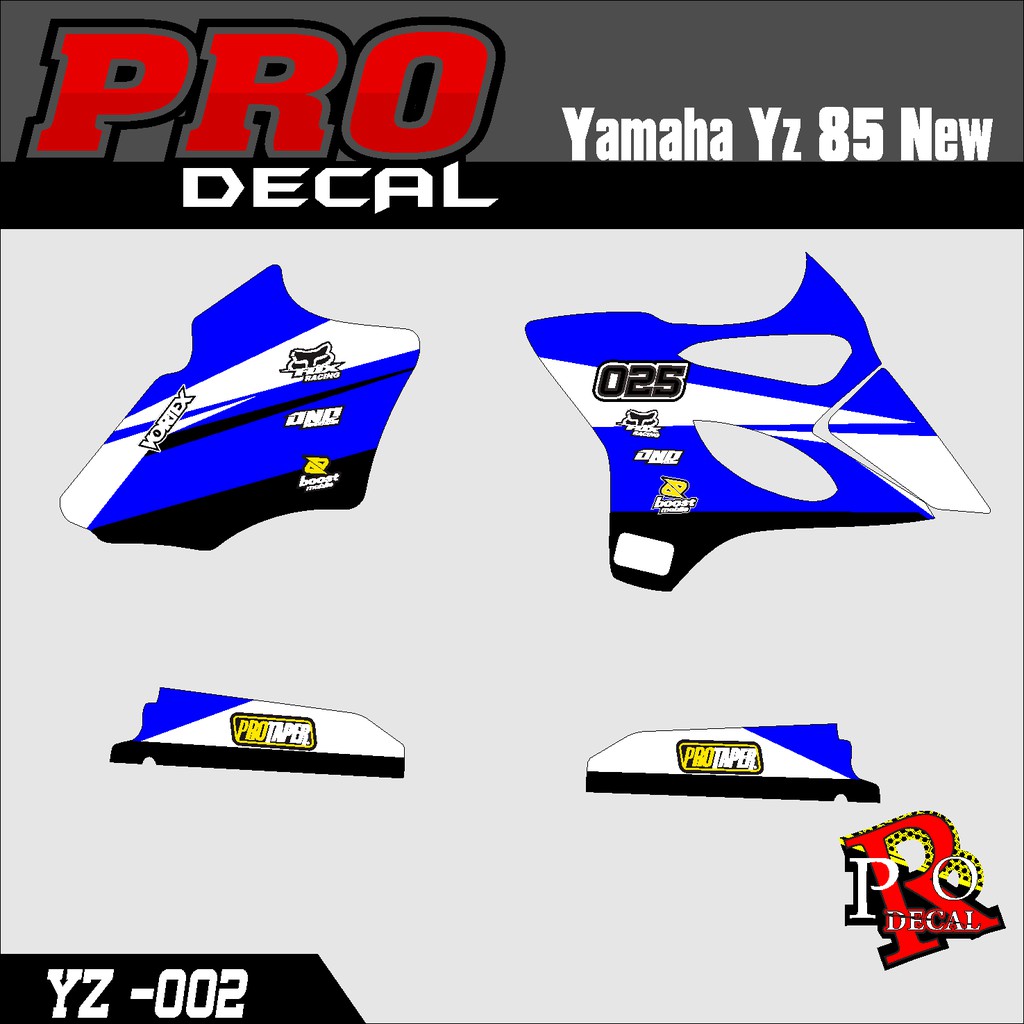 Jual Decal TANGKI Bebek Custom Yamaha GTX/Yz 85 New/DECAL TANGKI YAMAHA ...