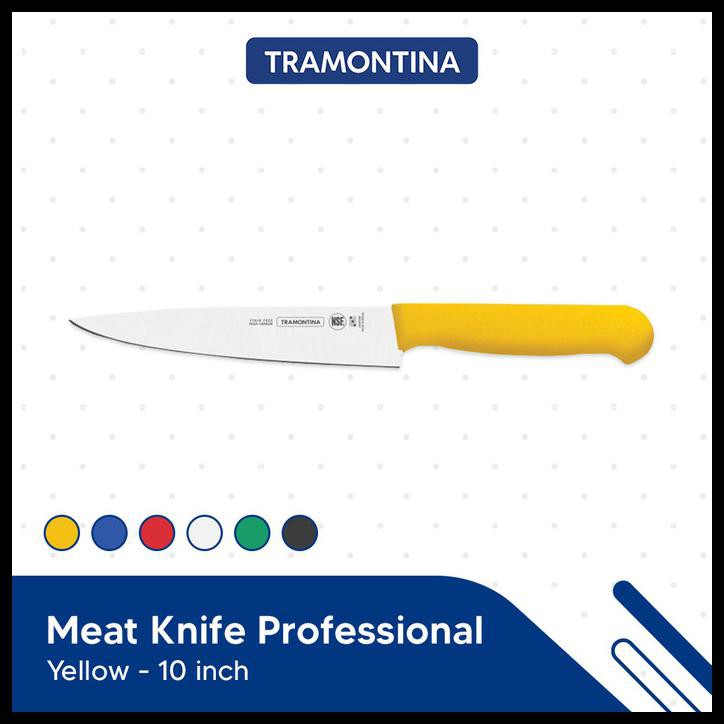 Jual Termurah Pisau Tramontina - 10 Inch Meat Knife Professional Yellow ...
