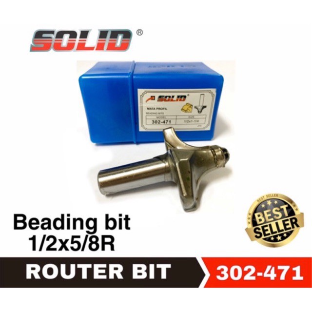 Jual Mata Profil/Router/Trimmer Beading Bits AS 1/2" Solid untuk Kayu ...