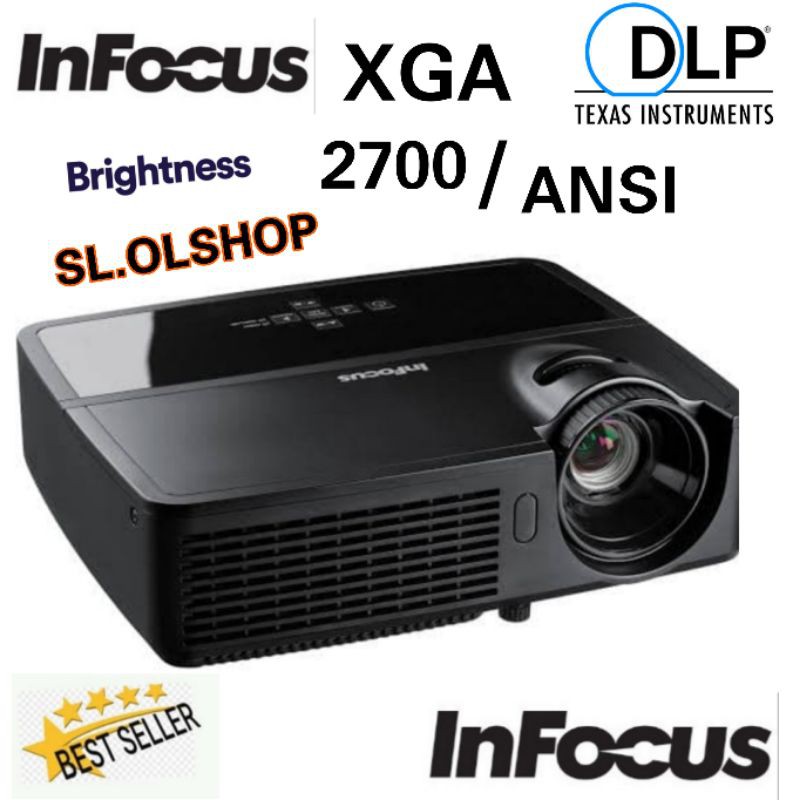 Jual INFOCUS IN 114 XGA 2700 ANSI DLP SEREIS 3D READY LCD DLP VGA ...