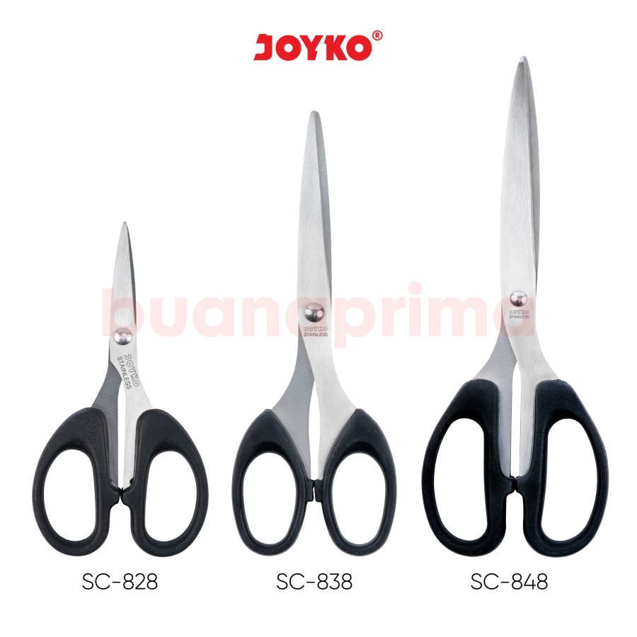Jual Gunting Joyko Kecil Tanggung Sedang Besar Scissor 828 838 848 SC ...