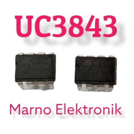 Jual IC UC3843B UC 3843 B IC UC3843 IC DRIVER POWER SUPLY PSU | Shopee ...
