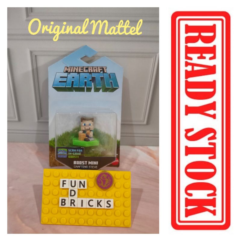 Jual Minecraft Boost Mini Crafting Steve Original Mattel | Shopee Indonesia