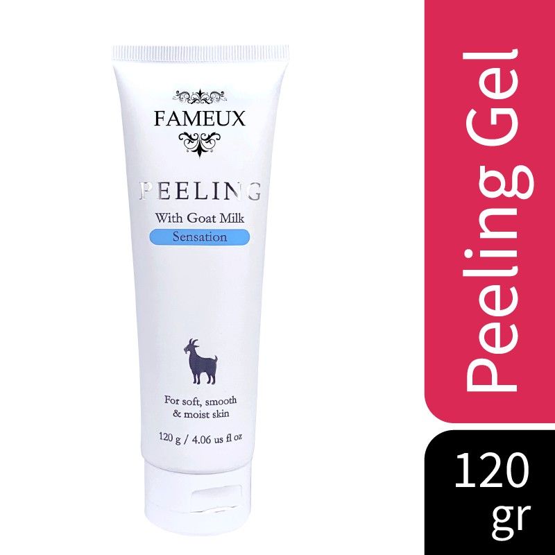 Jual Fameux peeling gel with goats milk sensation 120g/peeling badan ...