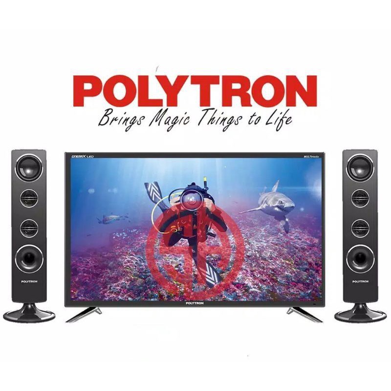 Jual TV POLYTRON 24 INCH TOWER SPEAKER DIGITAL TV | Shopee Indonesia