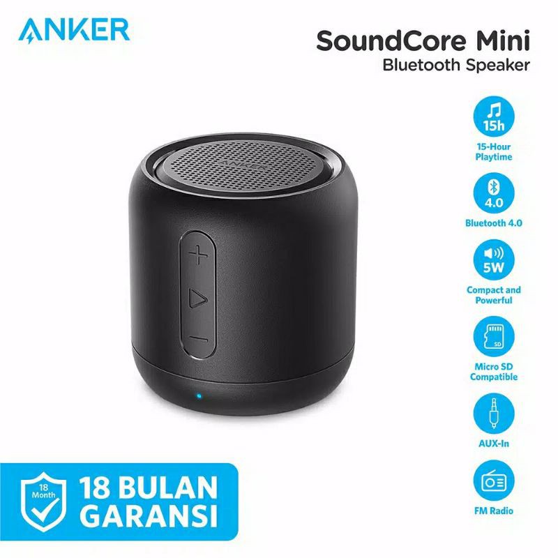 Jual Anker Soundcore Mini Speaker Bluetooth Original A3101 | Shopee ...