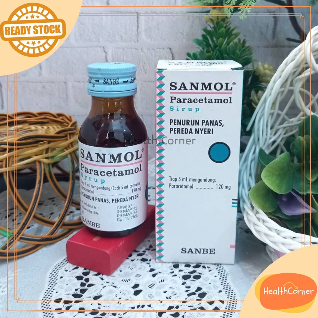 Jual Sanmol Paracetamol Sirup 60ml Analgesic Antipyretic - Obat Penurun Panas/ Pereda Nyeri Anak ...
