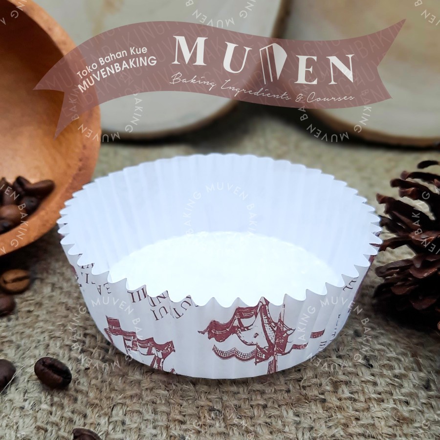 Jual 50 PCS PAPER CUP CASE ROTI ISI ( PET BULAT ) / KERTAS BREAD BLUDER ...