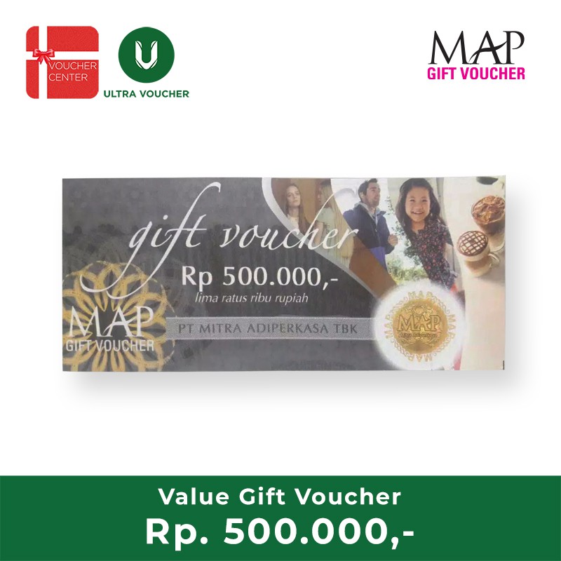 Jual Ultra Voucher MAP Gift Card Pecahan Rp. 500.000,- | Shopee Indonesia