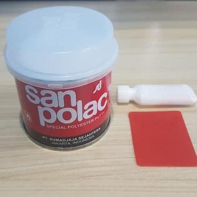 Jual sanpolac dempul 250 gr untuk besi kayu plastik cat mobil dan mebel ...