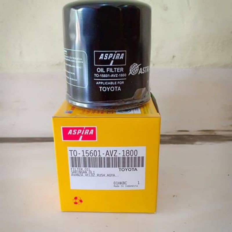 Jual Filter Oli ASPIRA Avanza, Xenia, Terios, Rush, Agya, Ayla ...