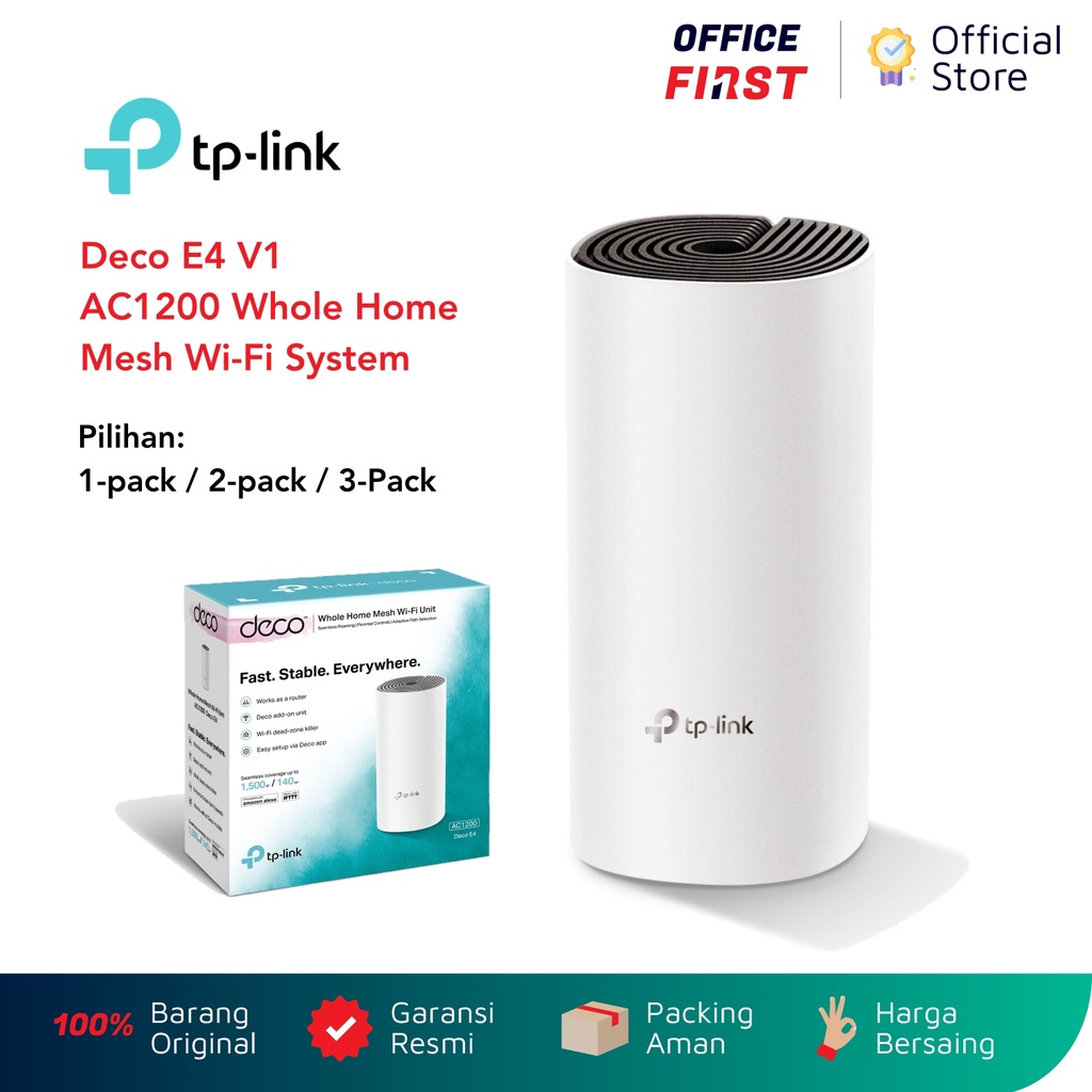 Jual TP-Link Deco E4 2 Pack AC1200 Whole Home Mesh WiFi System V1 ...