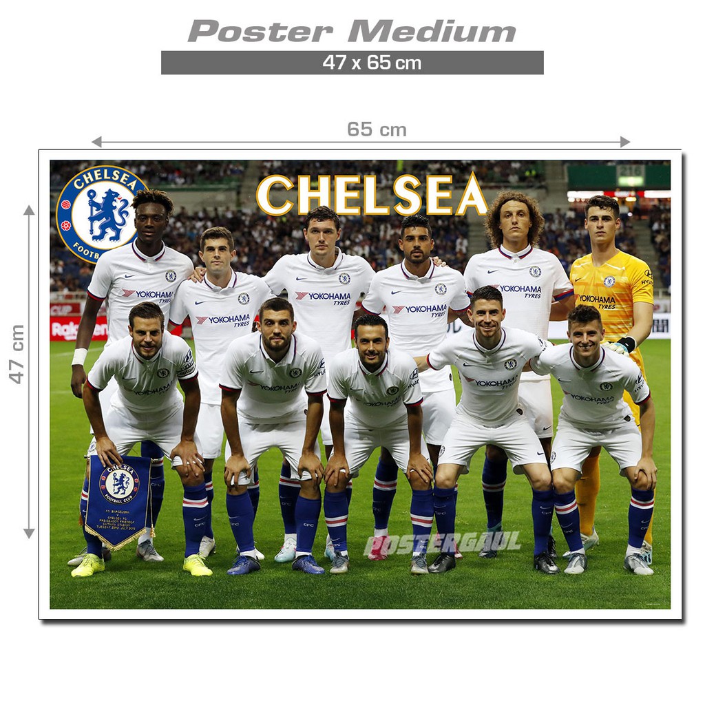 Jual Poster Medium CHELSEA - SQUAD 2019/2020 #FJP96 - ukuran 47 x 65 cm ...