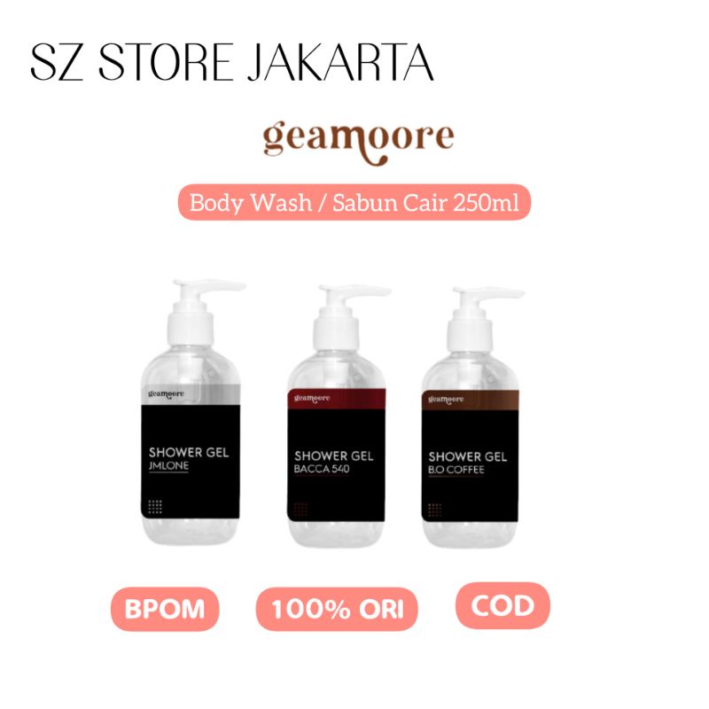 Jual READY BODY WASH GEAMOORE 250ml / BO COFFEE / JO MALONE / BACCA ...