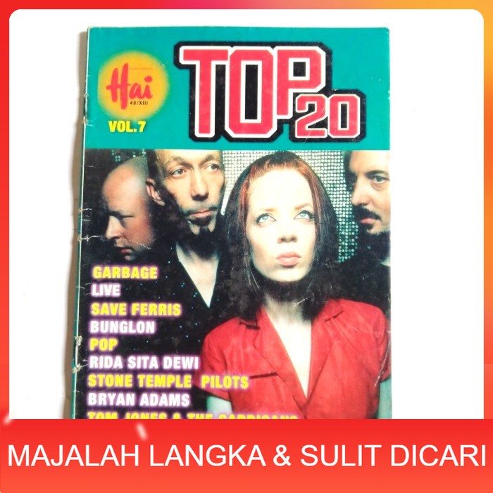 Jual Sisipan Majalah HAI Cover GARBAGE Langka | Shopee Indonesia