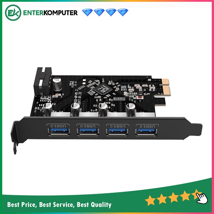 Jual Orico PVU3-4P USB3.0 Expansion Card | Shopee Indonesia