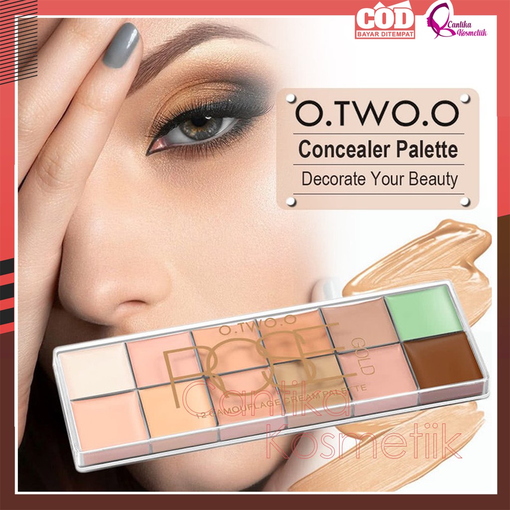 Jual O.TWO.O /OTWOO 12 COLOR CONCEALER CREAM /12 CAMOUFLAGE CREAM ...