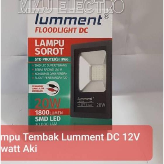 Jual BARU Lampu Sorot DC 12V 20w 20 watt LUMMENT / LAMPU TEMBAK DC 12V ...