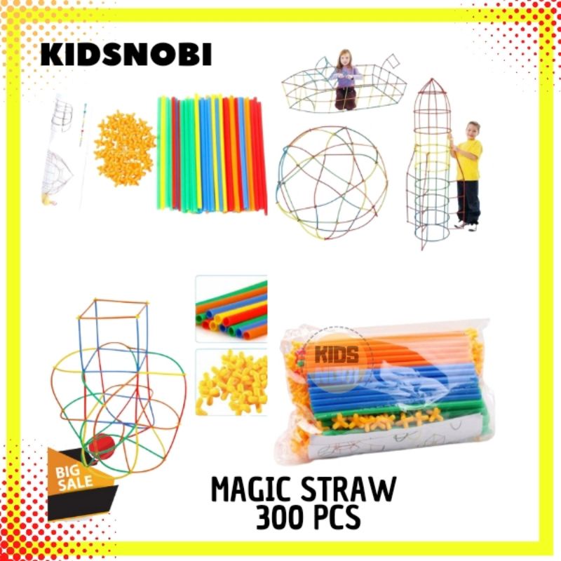 Jual Mainan Edukasi Magic Straw Stick 300 pcs | Shopee Indonesia