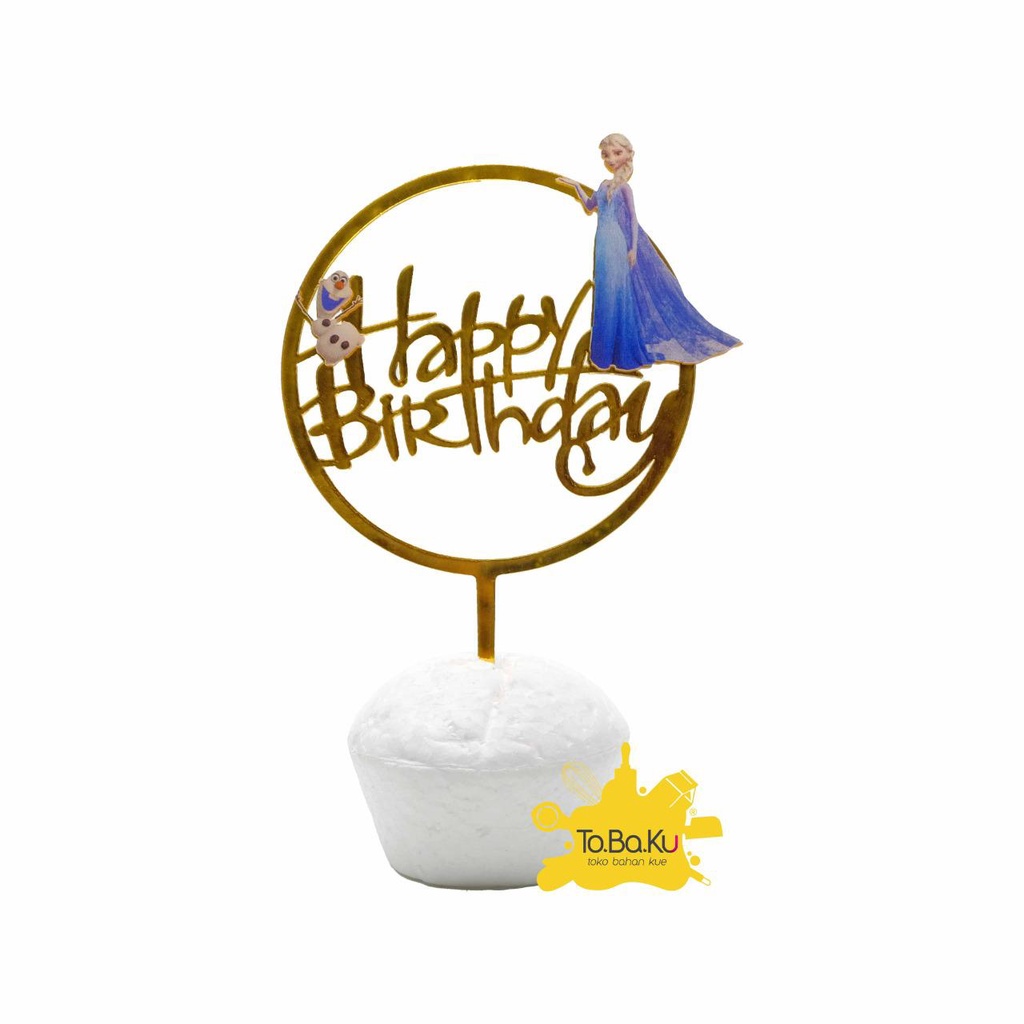 Jual Mini Topper Acrylic HBD Frozen | Shopee Indonesia