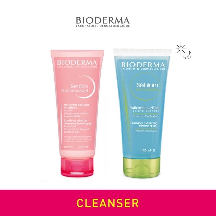 Jual Bioderma Sebium Gel Moussant | Sensibio Gel Moussant 100ml - Sabun ...